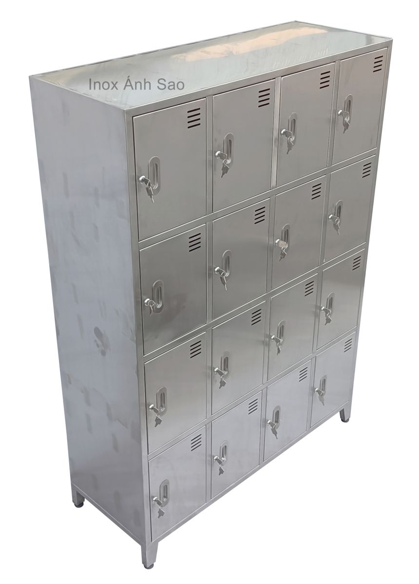 TỦ LOCKER INOX 16 HỘC L16 | fIS | Công Ty TNHH INOX Ánh Sao