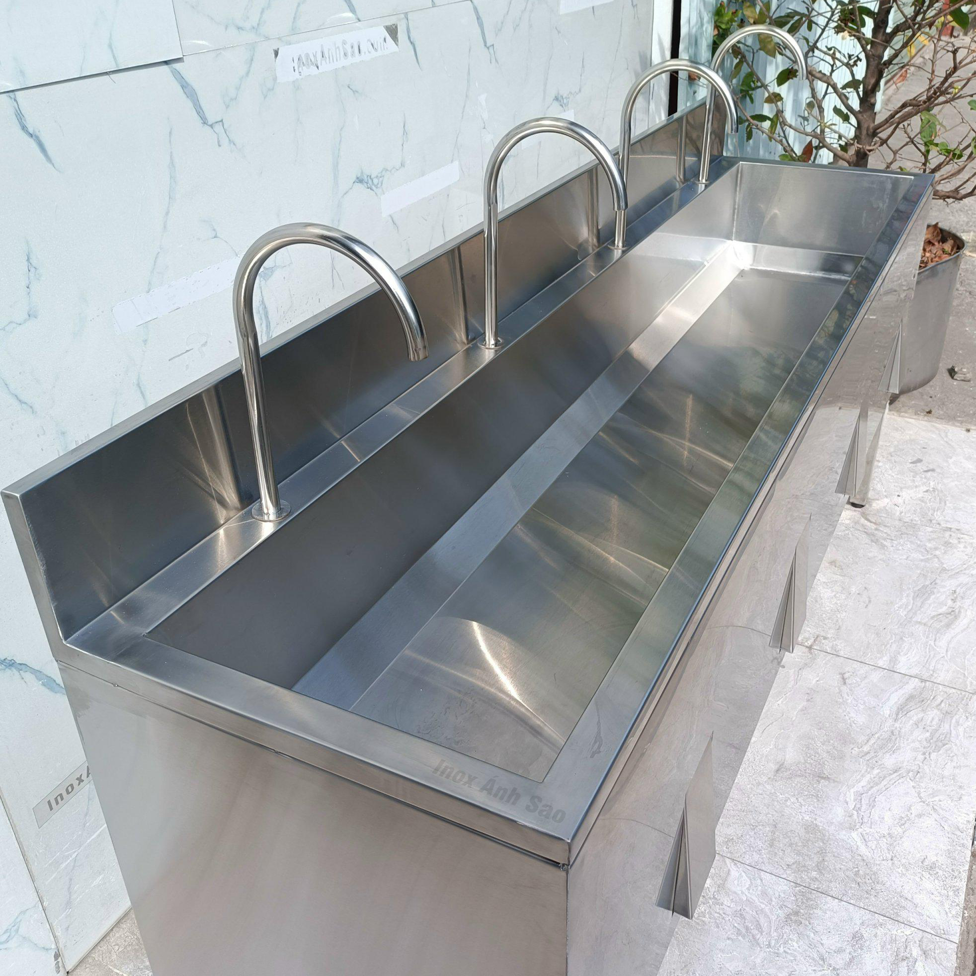 BỒN NHẤN GỐI 4 VÒI G30 | 3kl | Công Ty TNHH INOX Ánh Sao