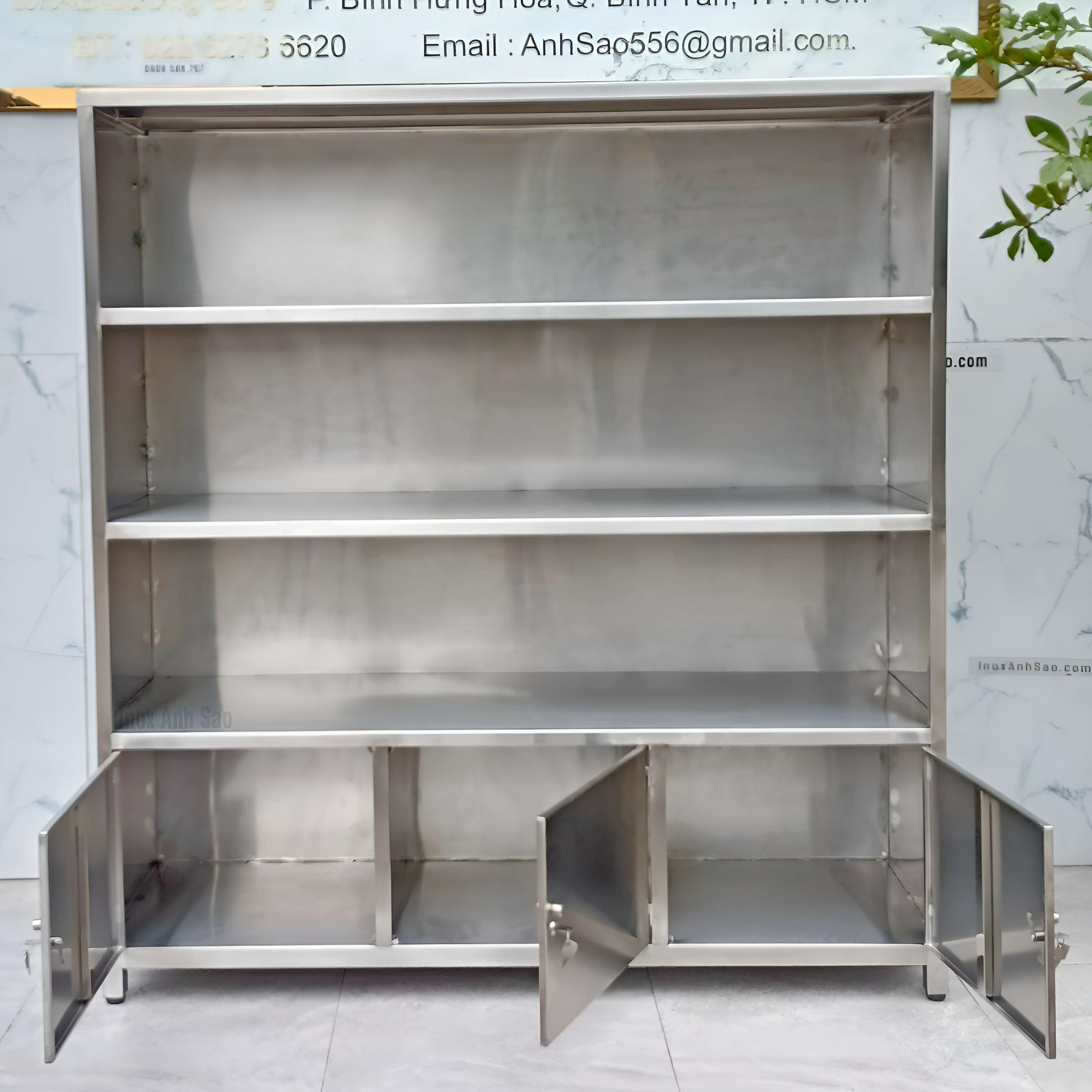 TỦ KỆ INOX 304 B76 | hq6 | Công Ty TNHH INOX Ánh Sao